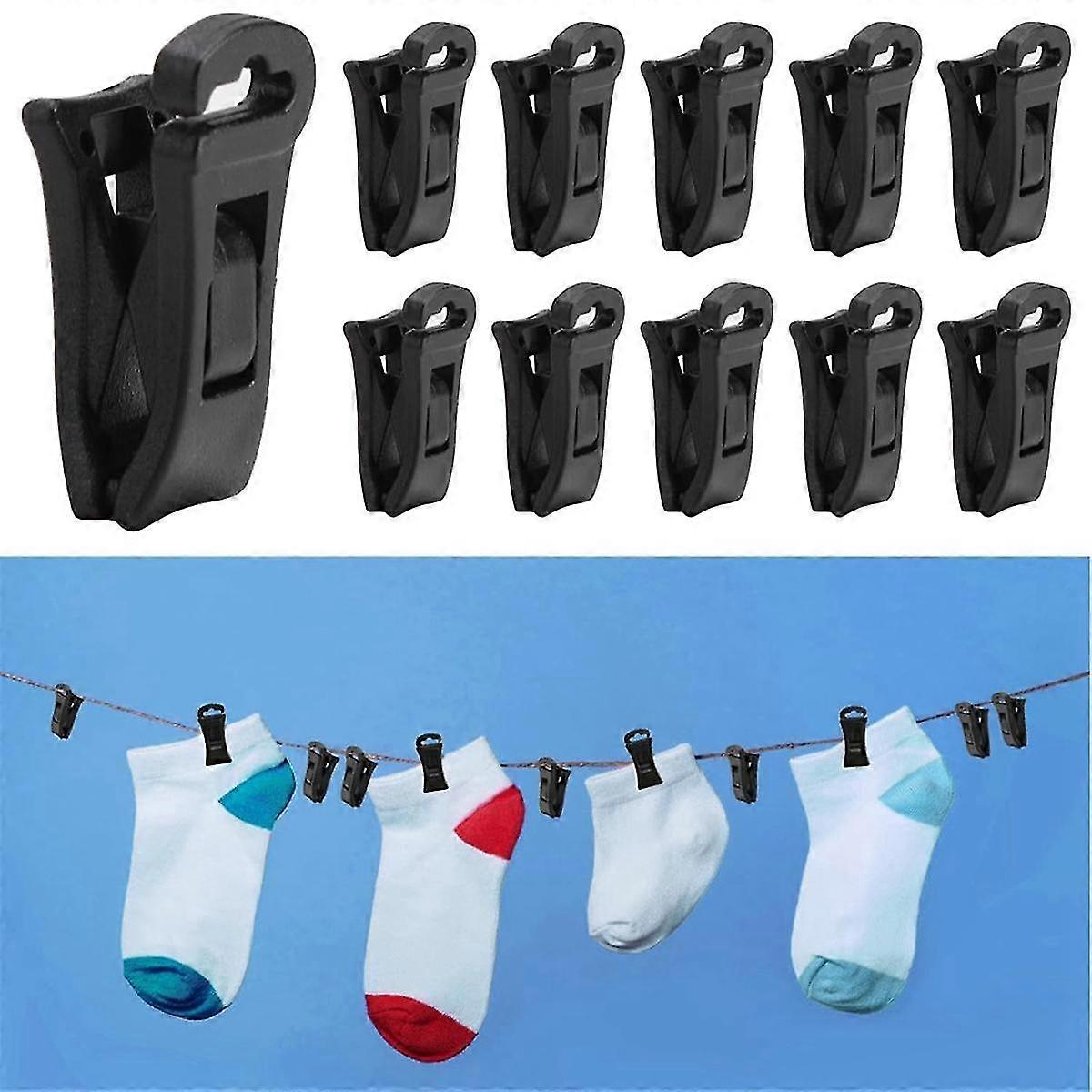 50 Sock Clips For Washing Machine And Dryer, Laundry Clips, Socks ...