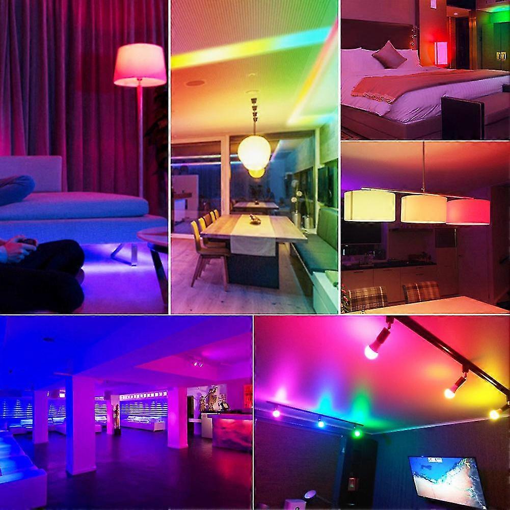 NEW RGB Led Colour Smart Changing Light Bulb Remote E12/E14/E26/E27/B22 ...