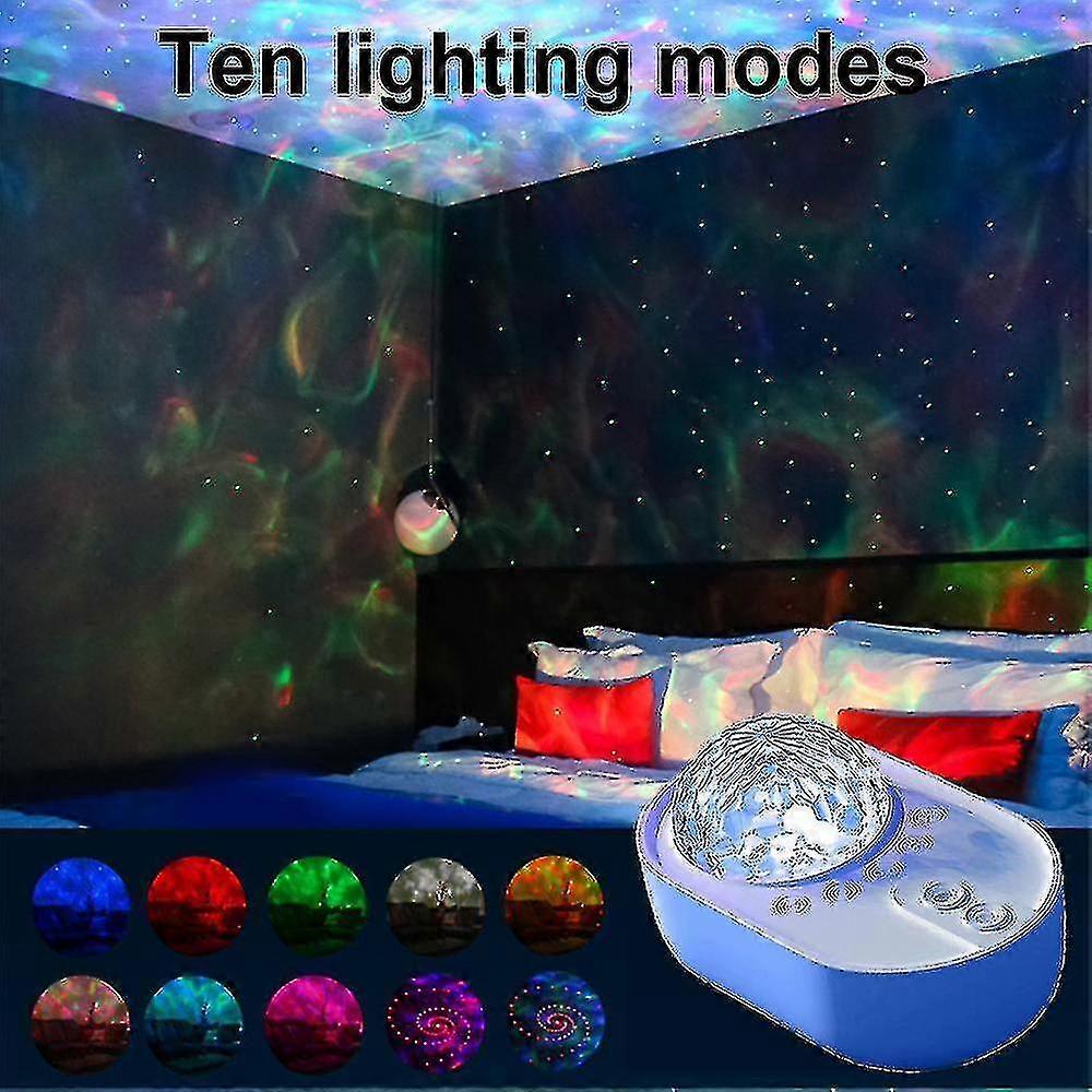 Starry Sky Projector, Night Light Galaxy Projector Bluetooth Music ...