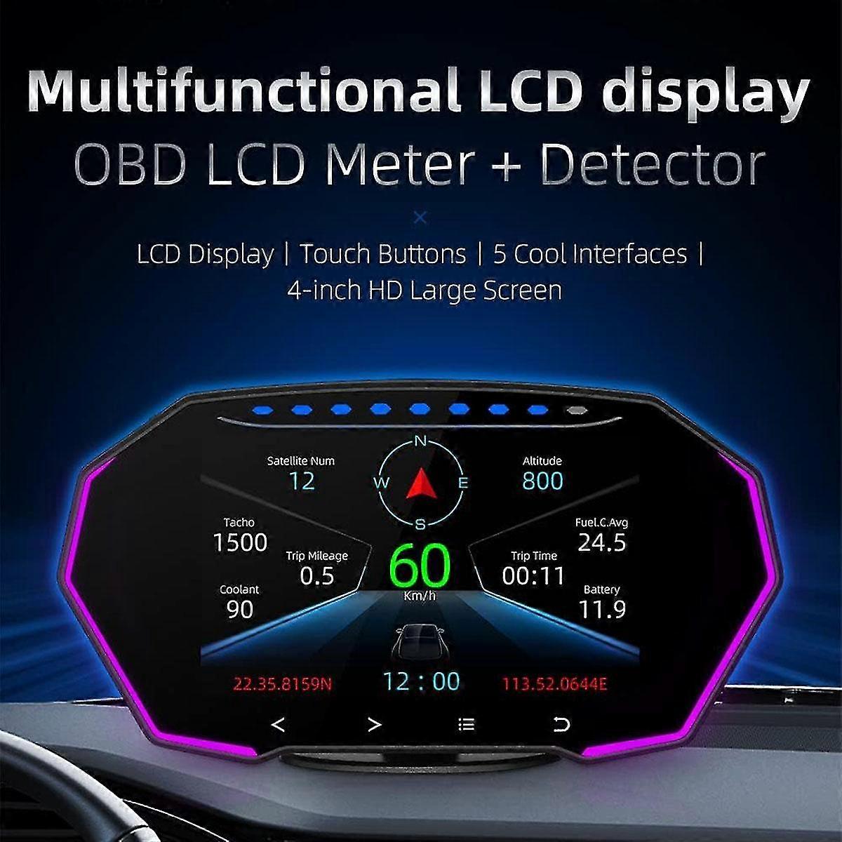 F11 Heads Up Display Gps Obd Hud Digital Speedometer Car Display ...