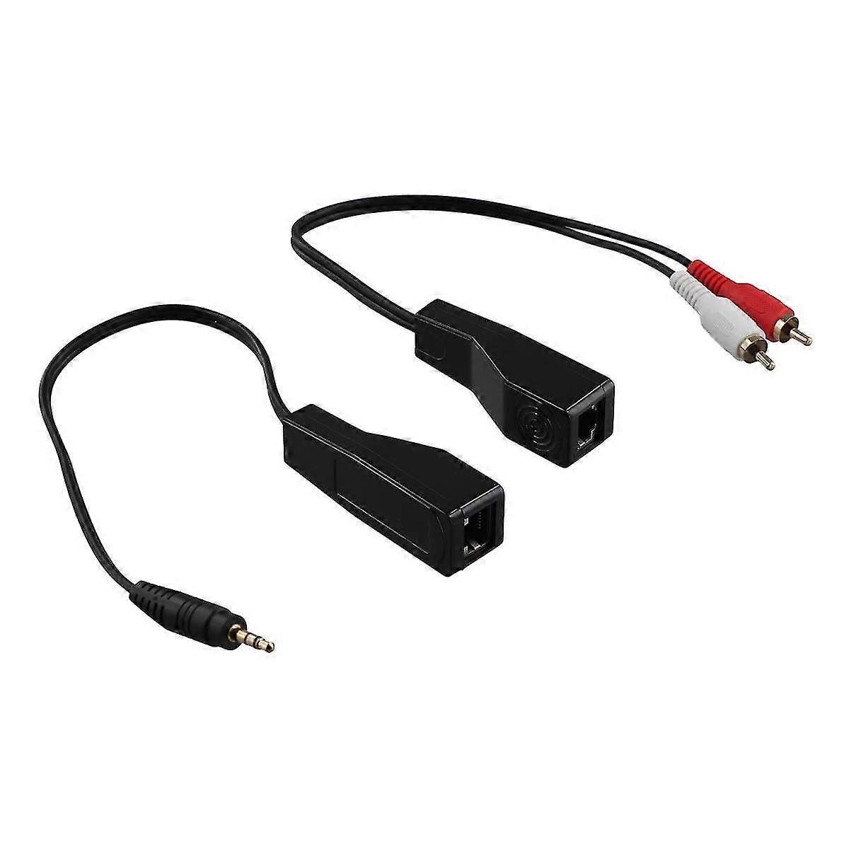 Dc3.5mm Stereo And Red White Audio Signal Balun Over Cat5/6 Cable Rj45 ...