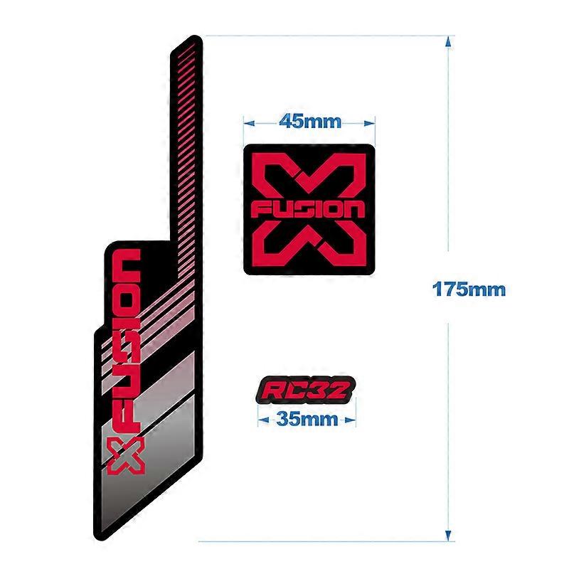 X-fusion RC32 Fork Sticker for MTB Mountain Bike Bicycle Cycling Decals ...