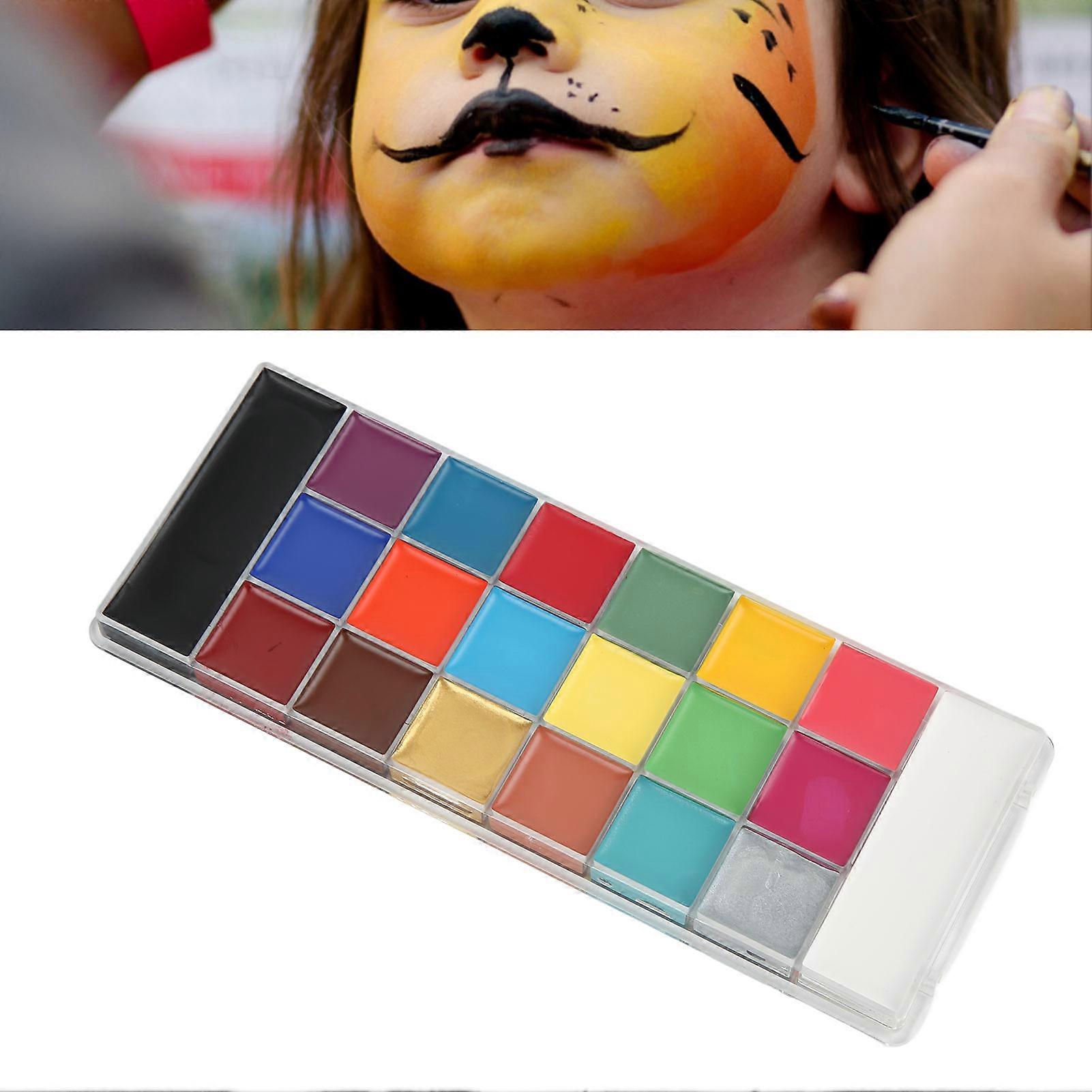 20 Colors Face Body Paint Oil High Saturation Safe Hypoallergenic ...