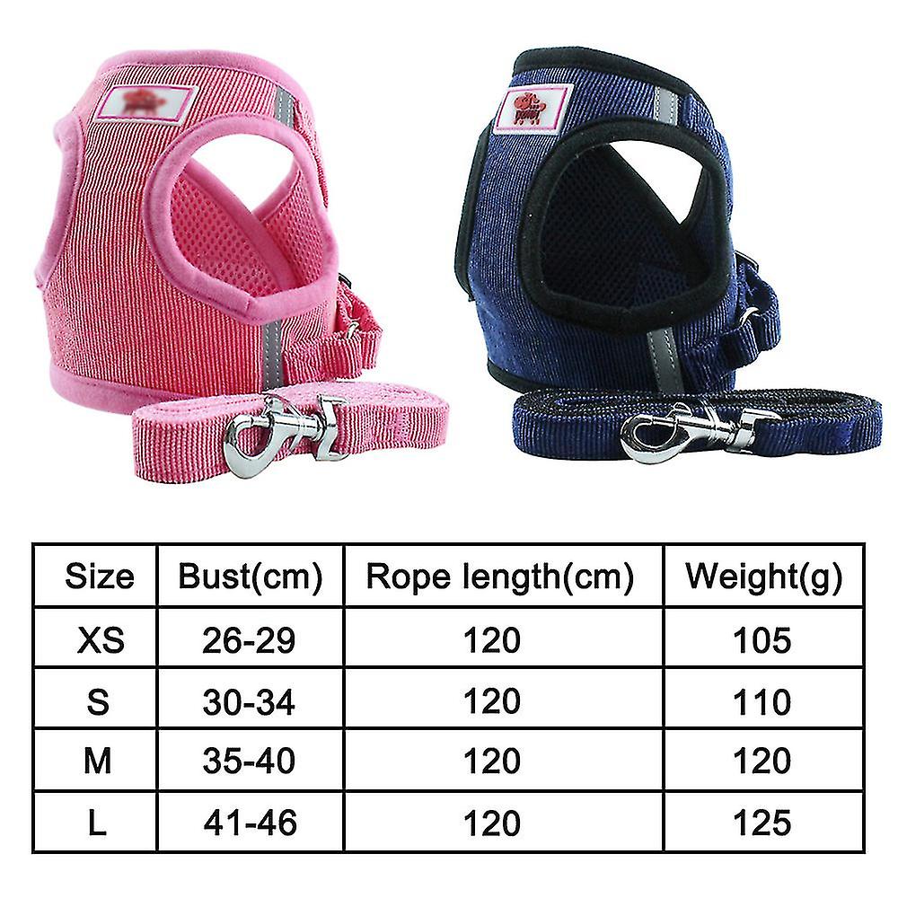Bran Dog Harness With Leash For Dogs, Soft Mesh Breast Dishes For ...