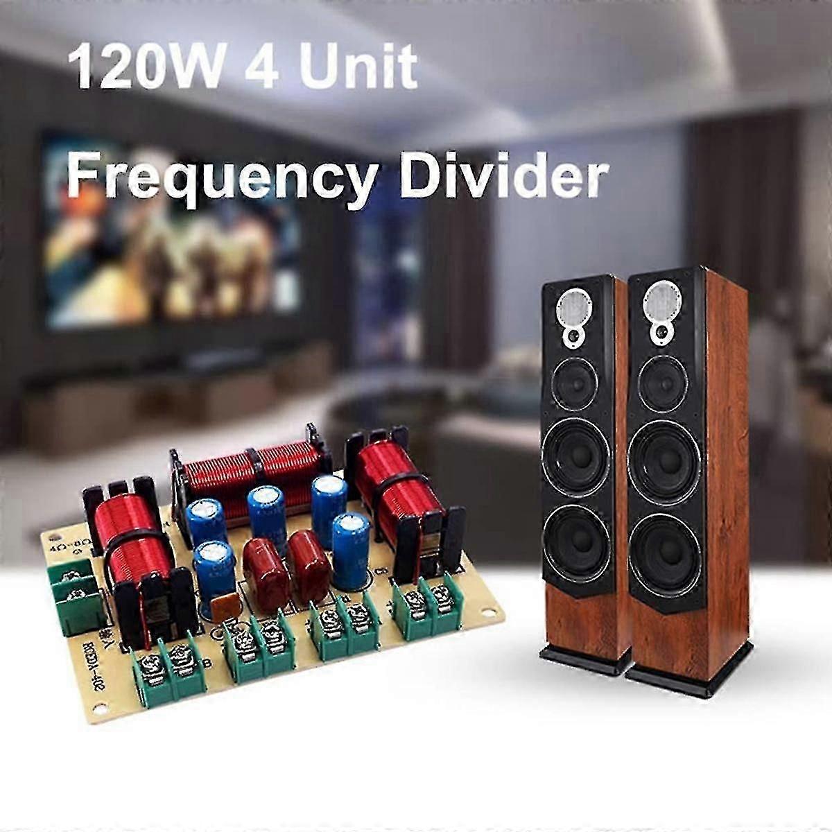 2pcs 4 Way Speaker Bass Frequency Divider Home Theater Hifi Stereo ...