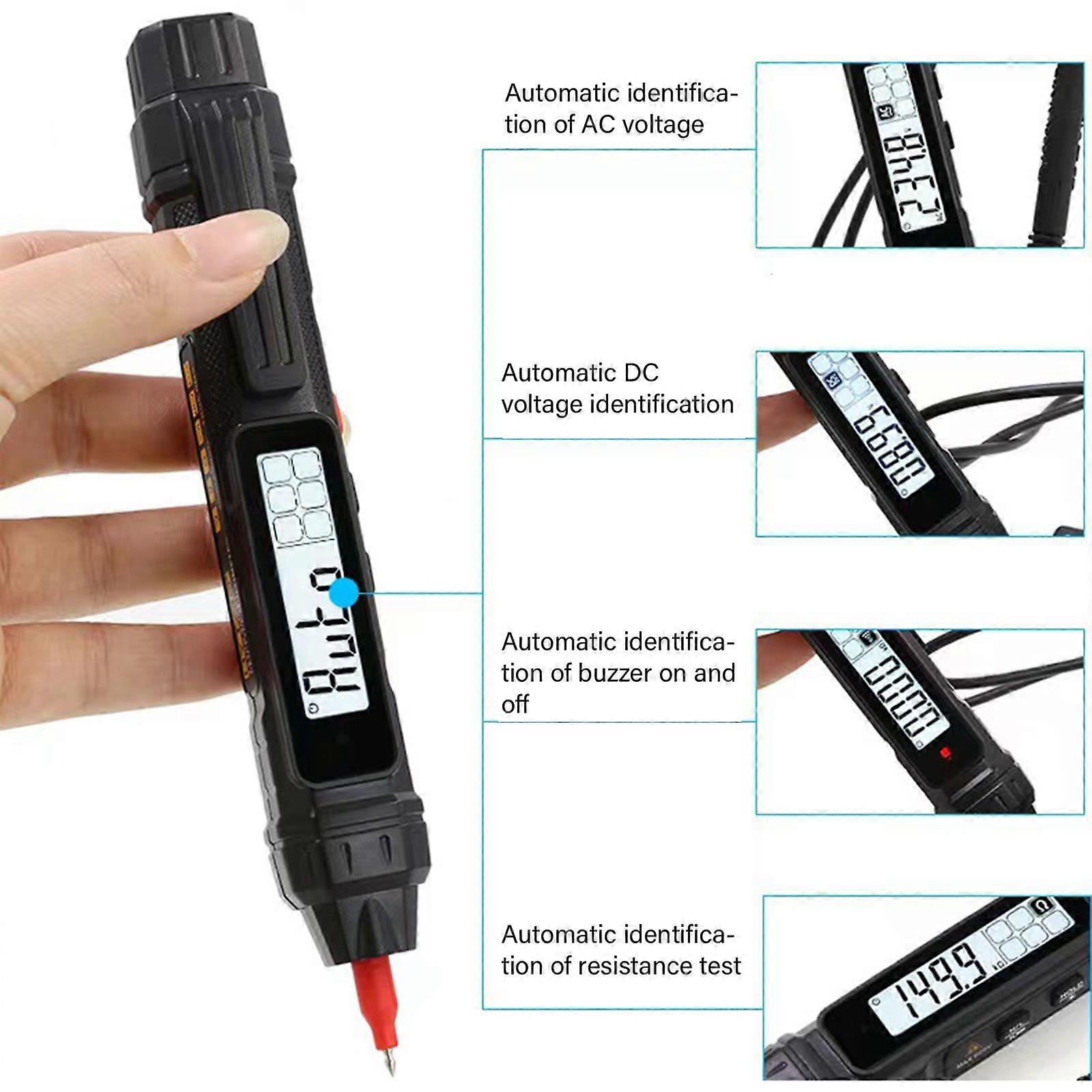Multifunction Digital Multimeter Compact Pen Style Multimeter ...