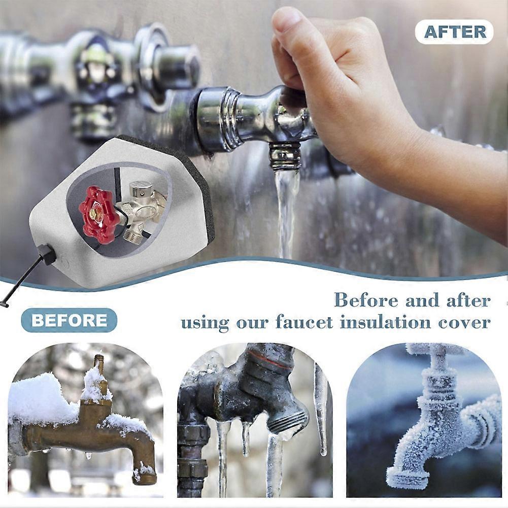 2Pack Outdoor Faucet Covers for Winter Foam Faucet Cover for Winter ...