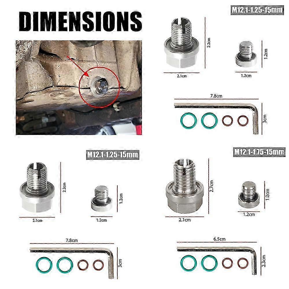 Stainless Steel Self-Tapping Oil Pan Thread Repair Kit with Oversize ...