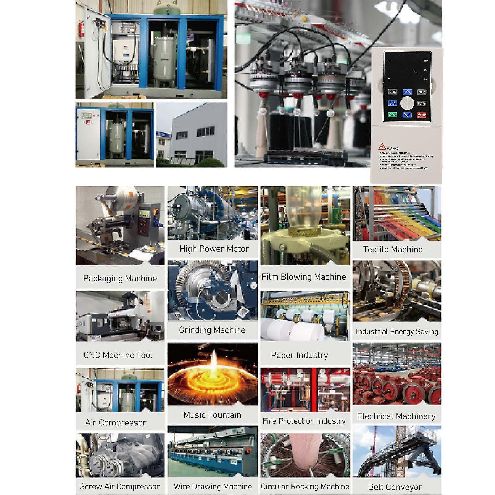 Variable Frequency Drive 3PH 380V Input Output Frequency Inverter for ...