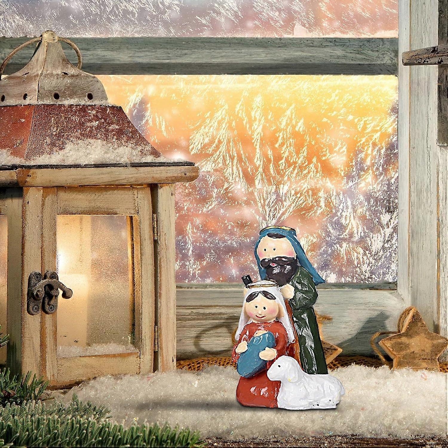 Nativity Table Scenes Resin Nativity Scene Figure Set, Holy Family ...