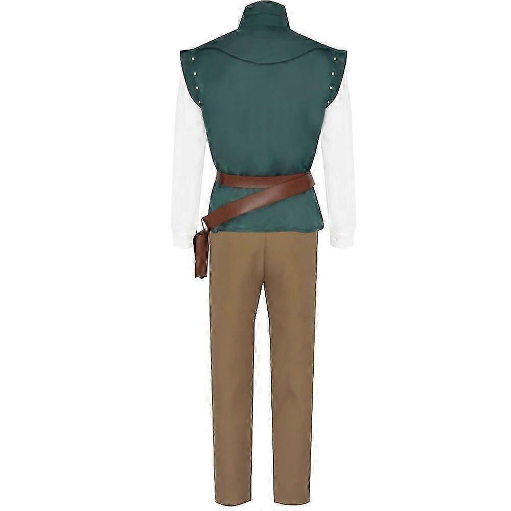 Flynn Rider Cosplay Costume for Men Tangled Inspired Outfit with Shirt ...