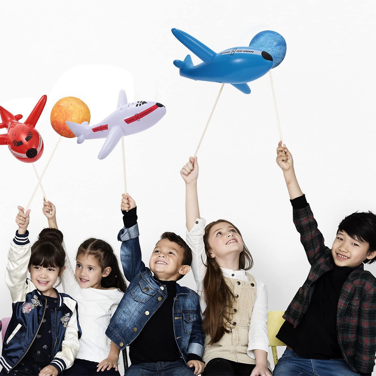 6 Pieces Inflatable Airplanes Aircraft Inflates Plane Inflated Toys for ...