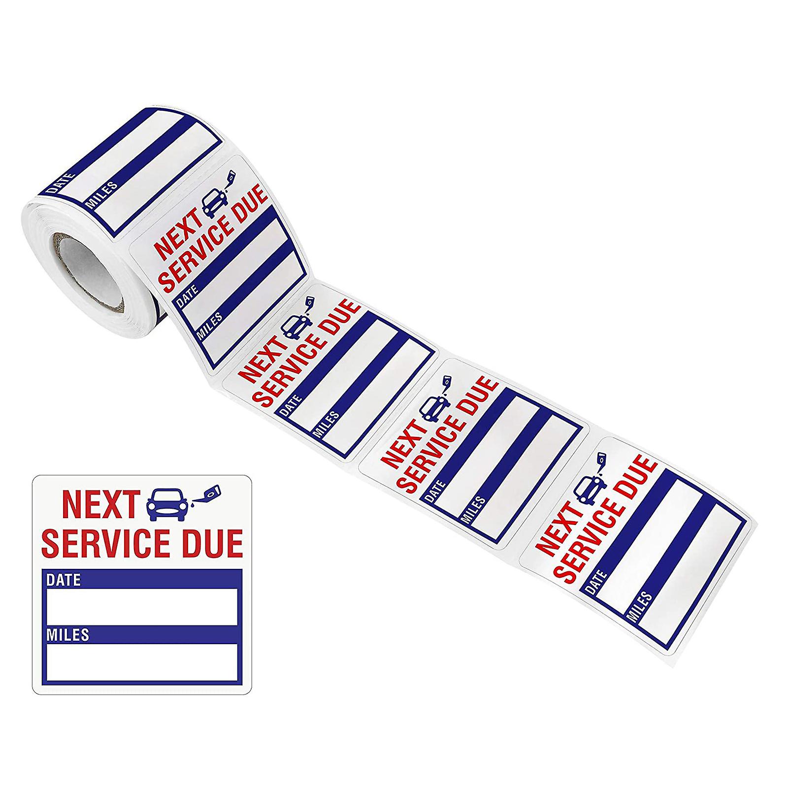 150 Pieces Oil Change Reminder Stickers Next Service Due Labels for ...