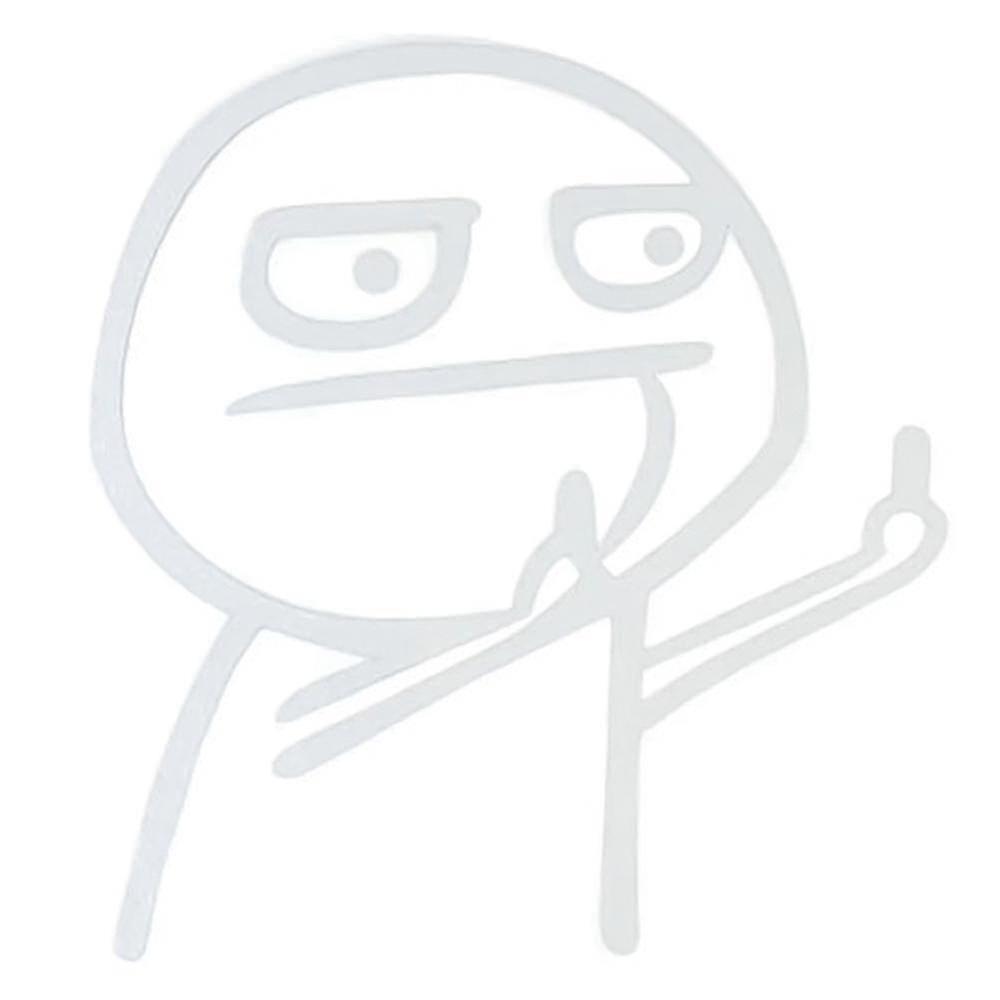 10 Middle Finger Funny Car Stickers, Personalized Decoration, Vertical ...