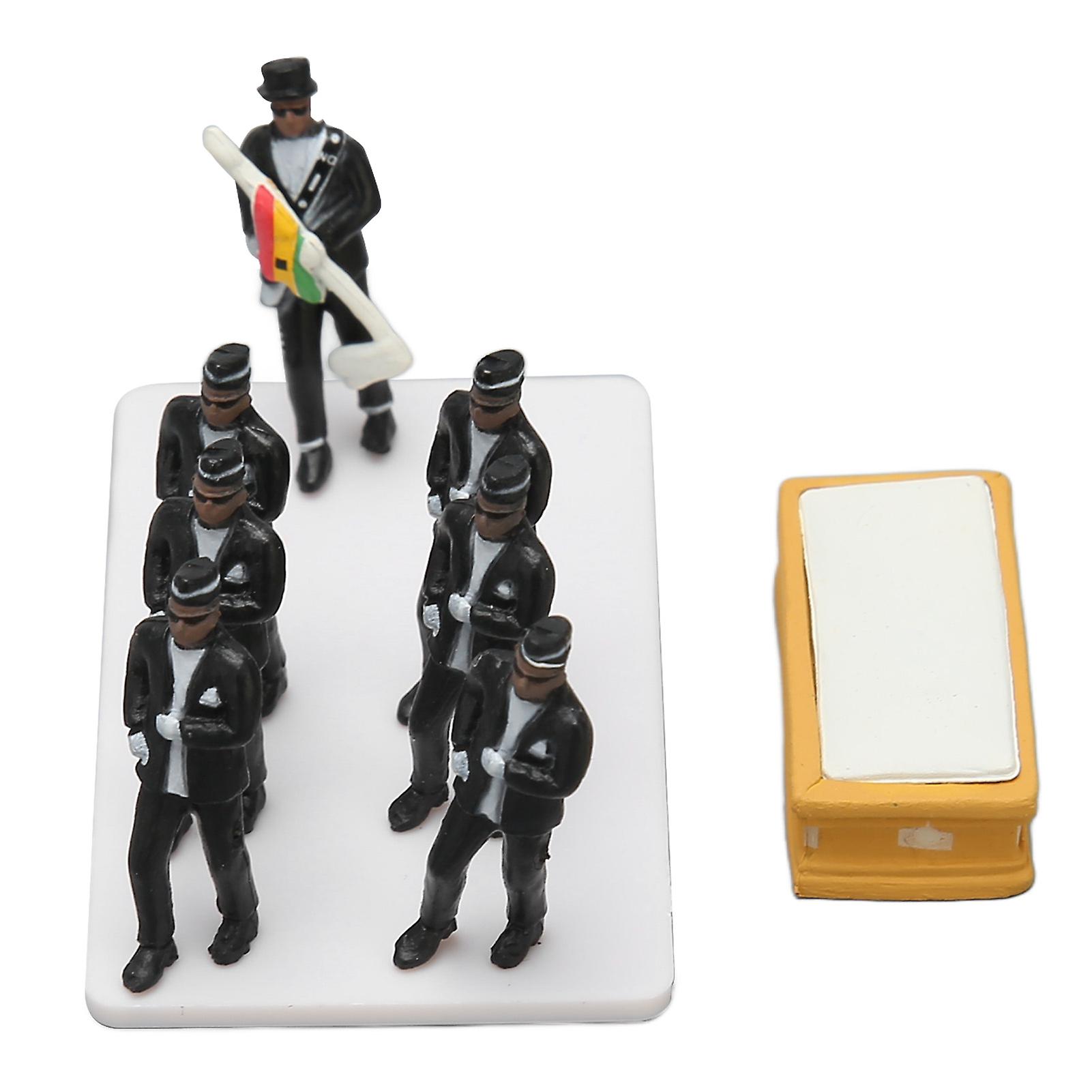 Coffin Dance Model Funeral Action Figures Coffin People Figurines Set ...
