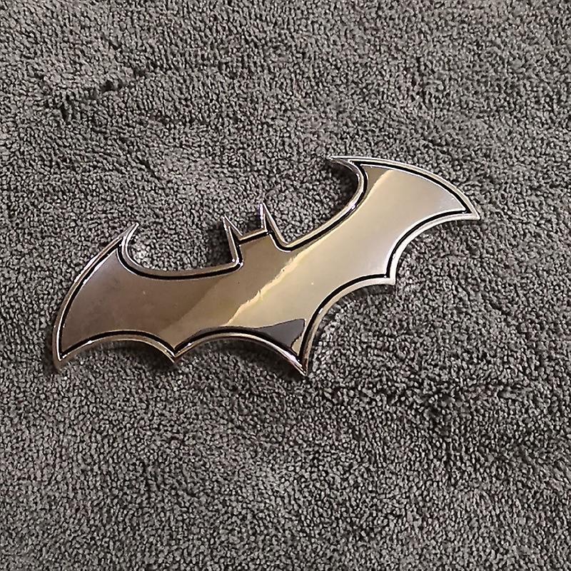 Set of 3pcs Metal Bat Emblem,Car Side Fender Rear Trunk Logo Badge ...