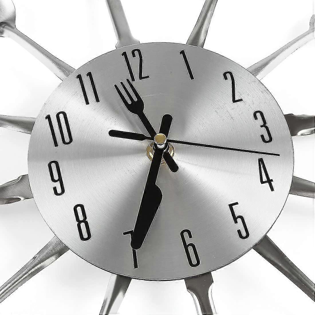 Large Kitchen Wall Clocks With Spoons And Forks,great Home Decor And ...