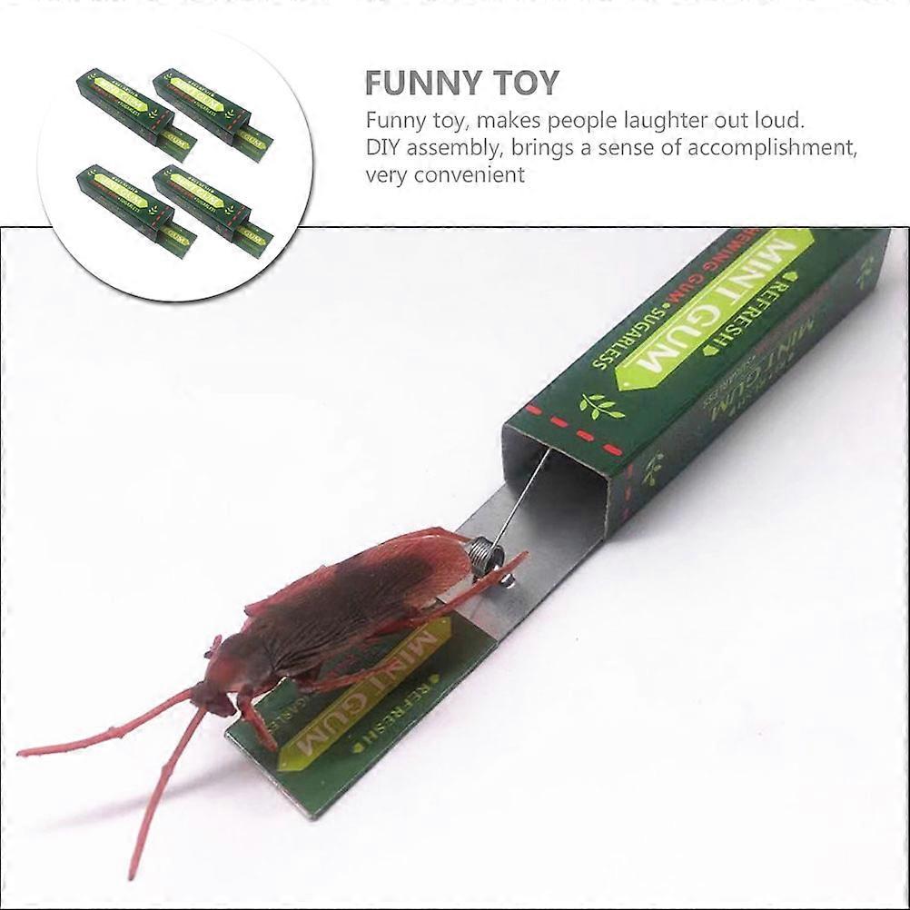 4pcs Simulation Gum with Cockroach Prop Fool's Day Chewing Gum Prank ...