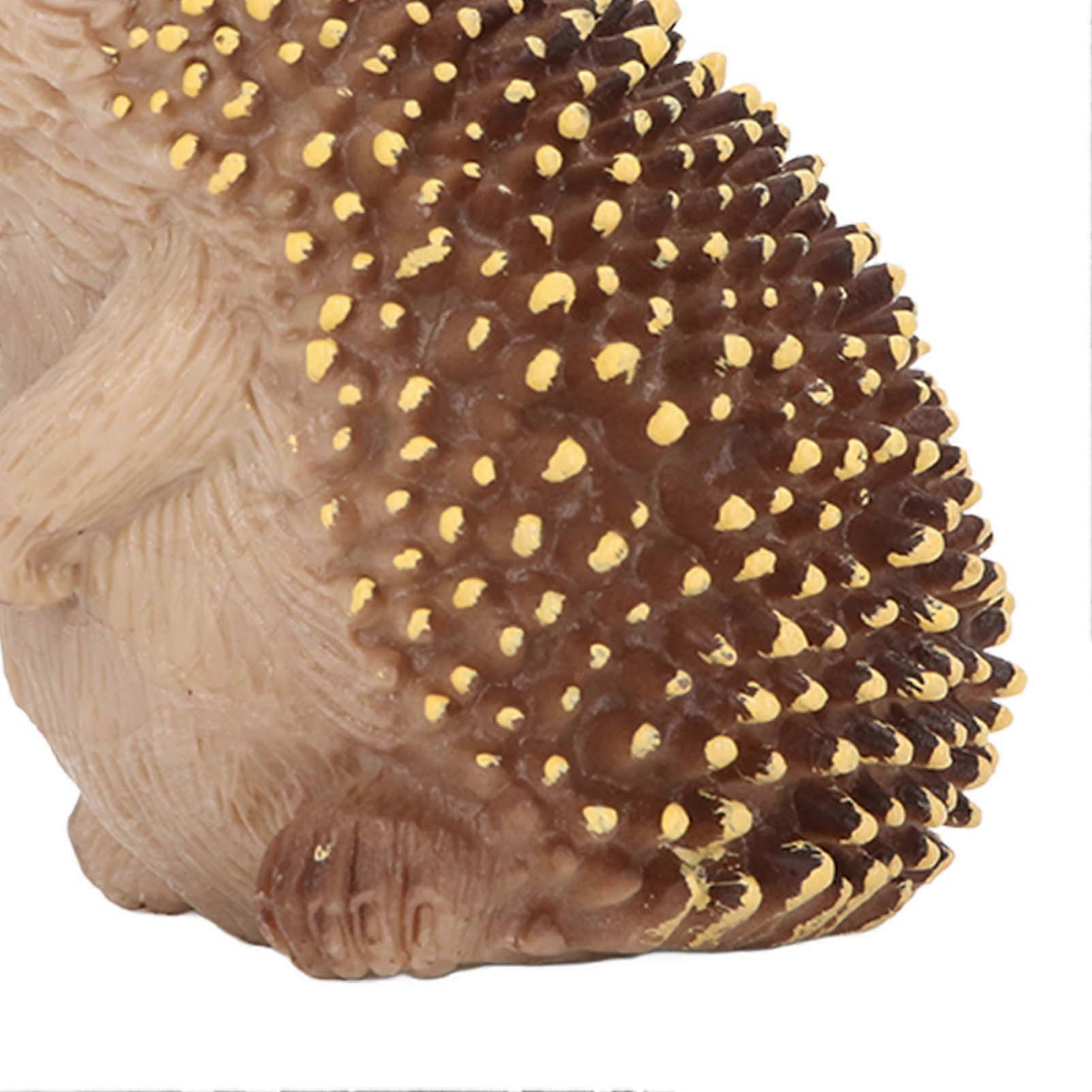Hedgehog Figurines Simulation Hand Painted Lifelike Realistic Hedgehog ...