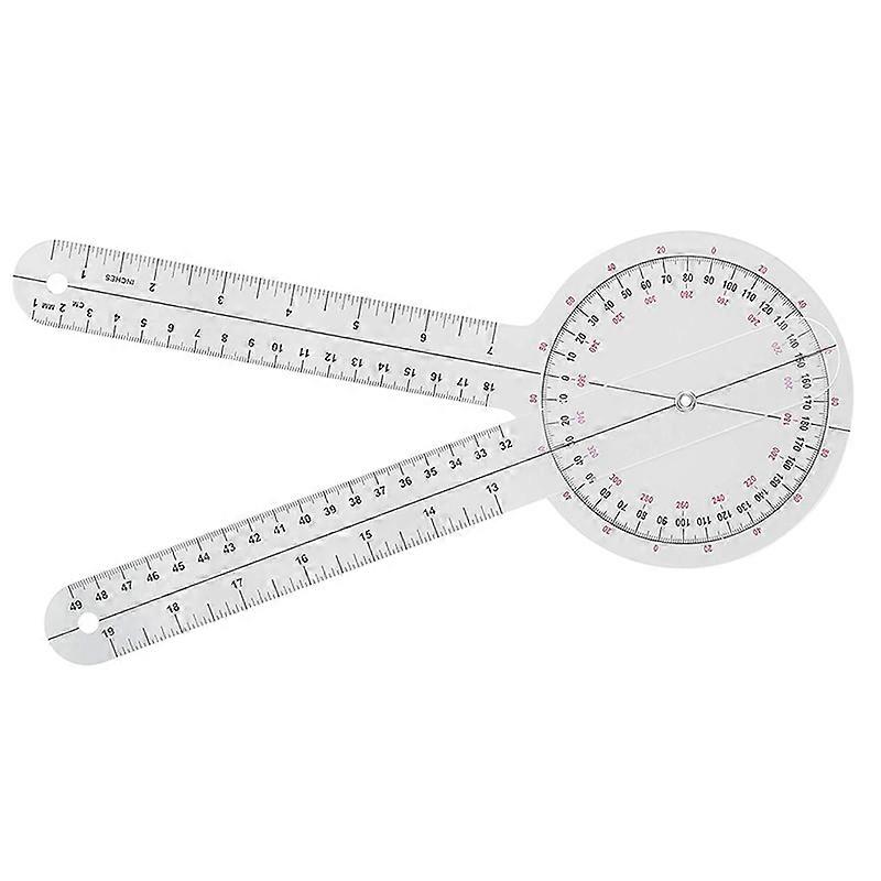 3-Piece Goniometer 6/8/12 Inch Occupational Therapy Protractor Tool ...