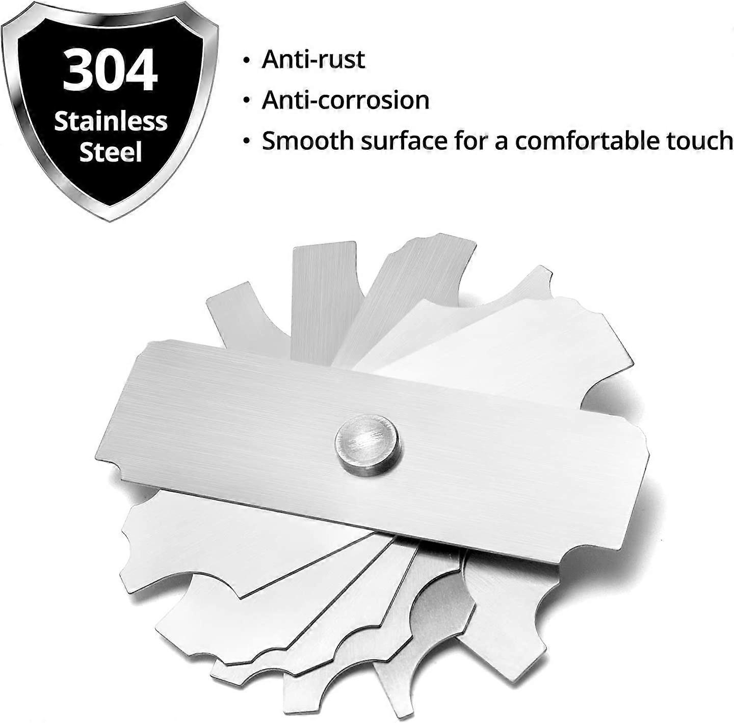 7Pcs Fillet Weld Gauge Set - Welding Inspection Gauge 1/8"-1" (3.2mm-25 ...