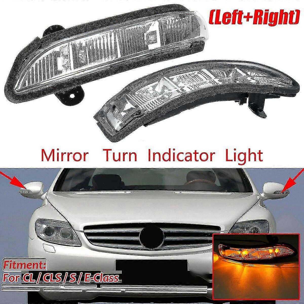 car front lh+rh mirror turn signal light compatible with mercedes w211 ...