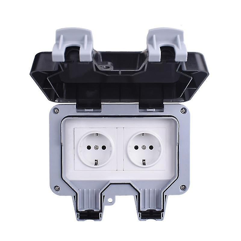 Power outlets sockets ip66 weatherproof double electrical wall power ...