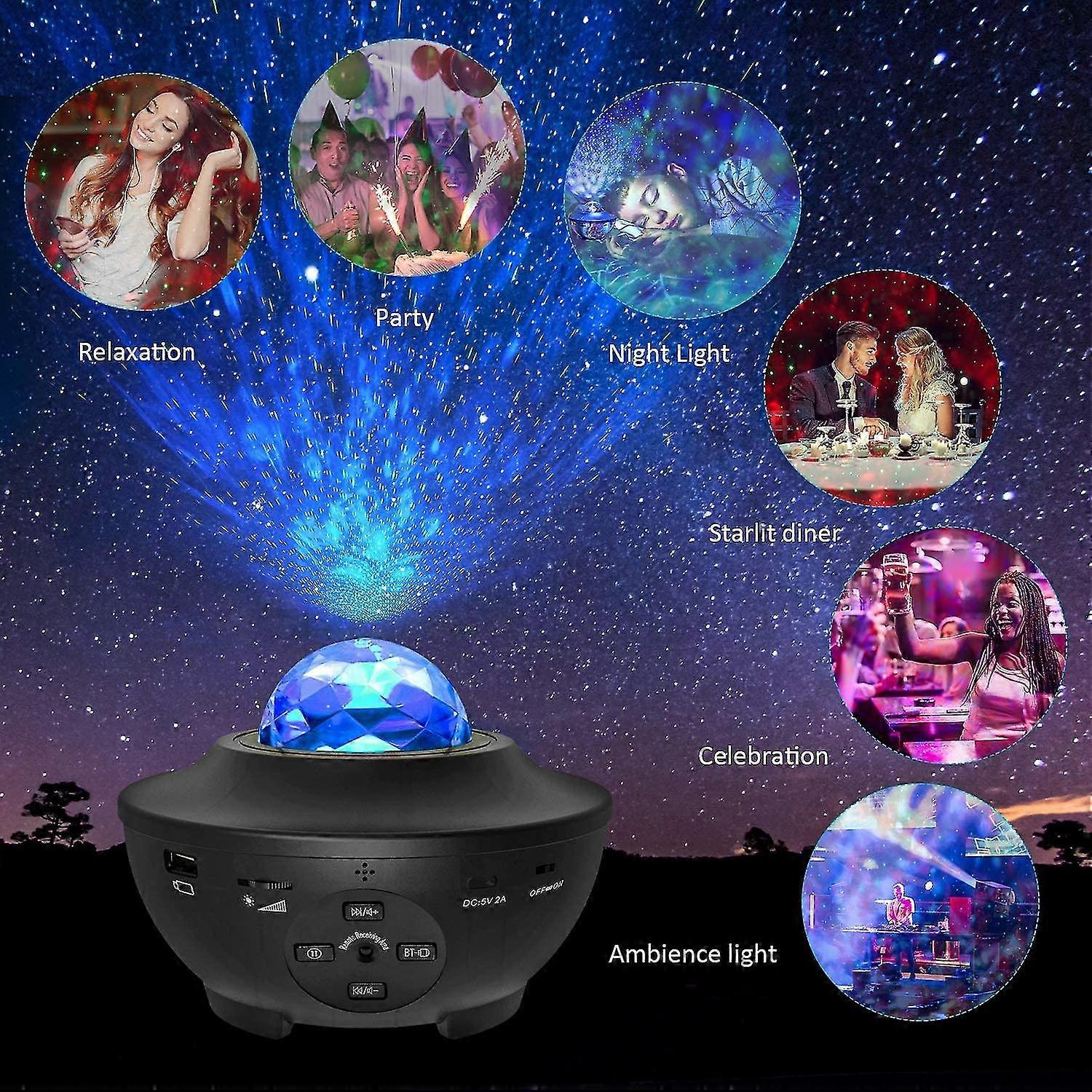 Galaxy Projector, Star Projector Night Light With Voice Control, Timing ...