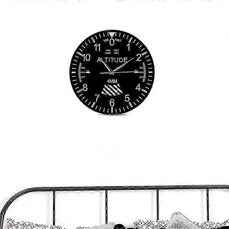 Altimeter Wall Clock Tracking Pilot Plane Altitude Measurement Modern ...