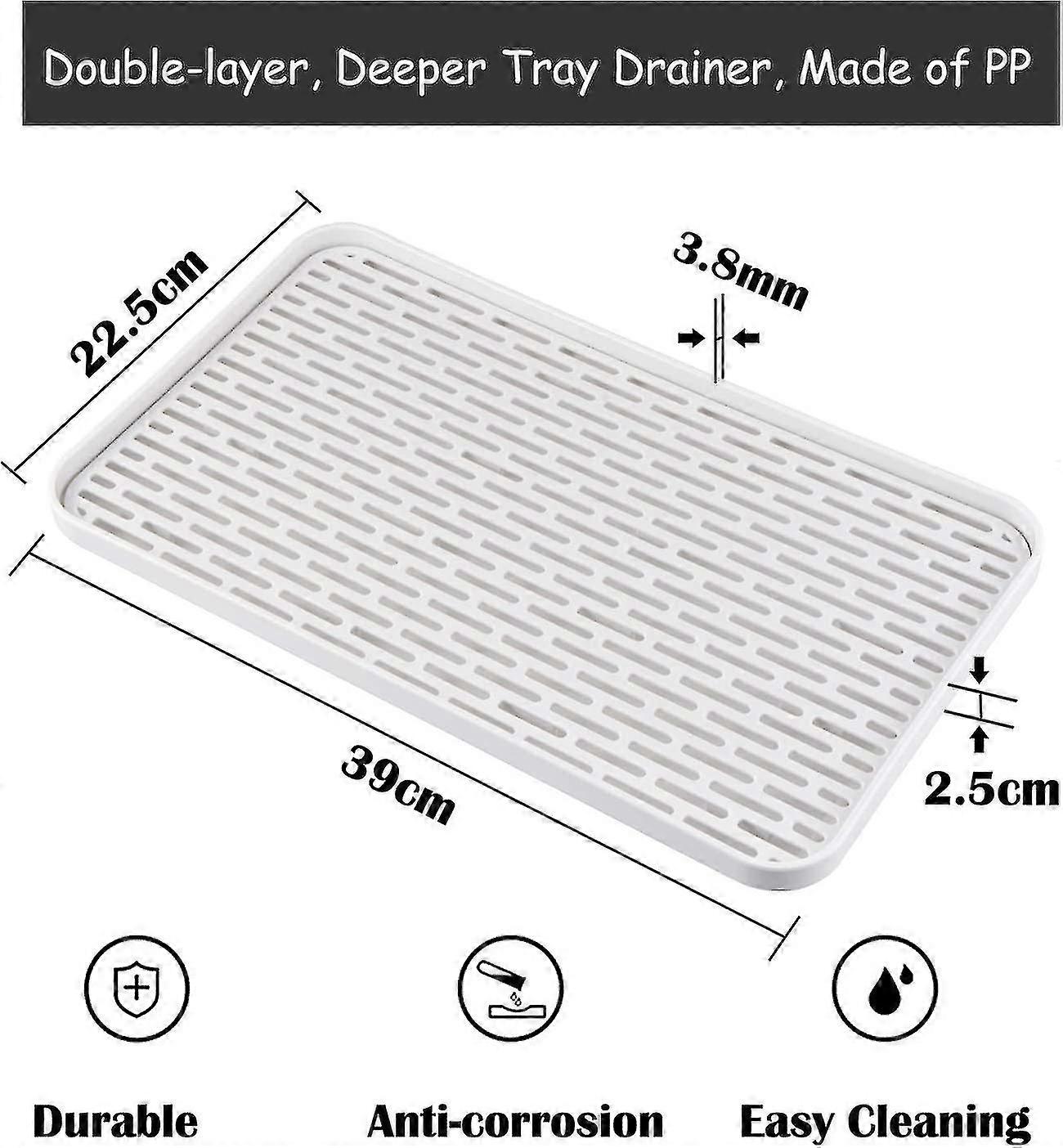 Draining Mat Draining Rack With Drip Tray - Large Draining Board 39 X ...