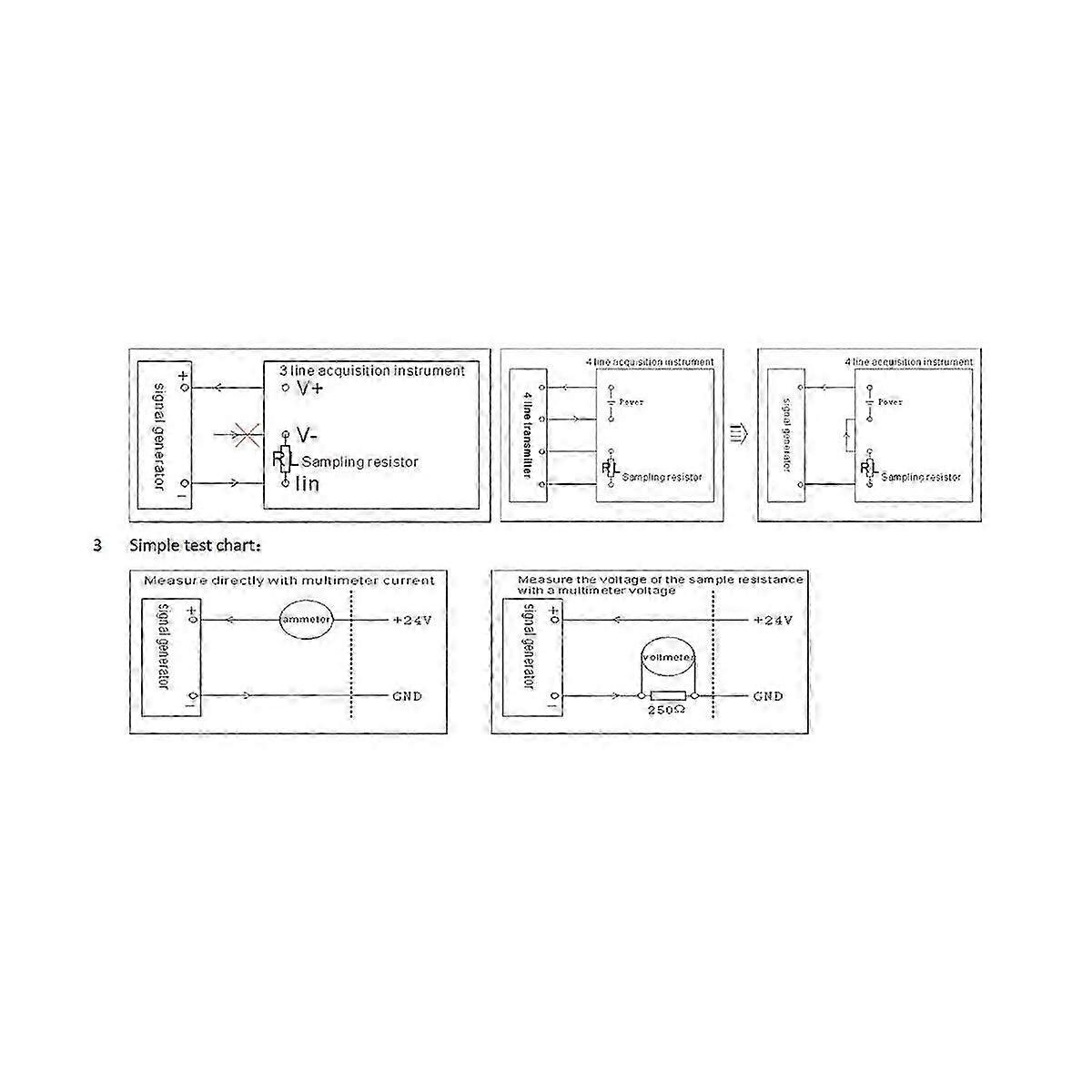 New 2-wire 4-20ma Current Signal Generator Panel-mounted Current Loop ...