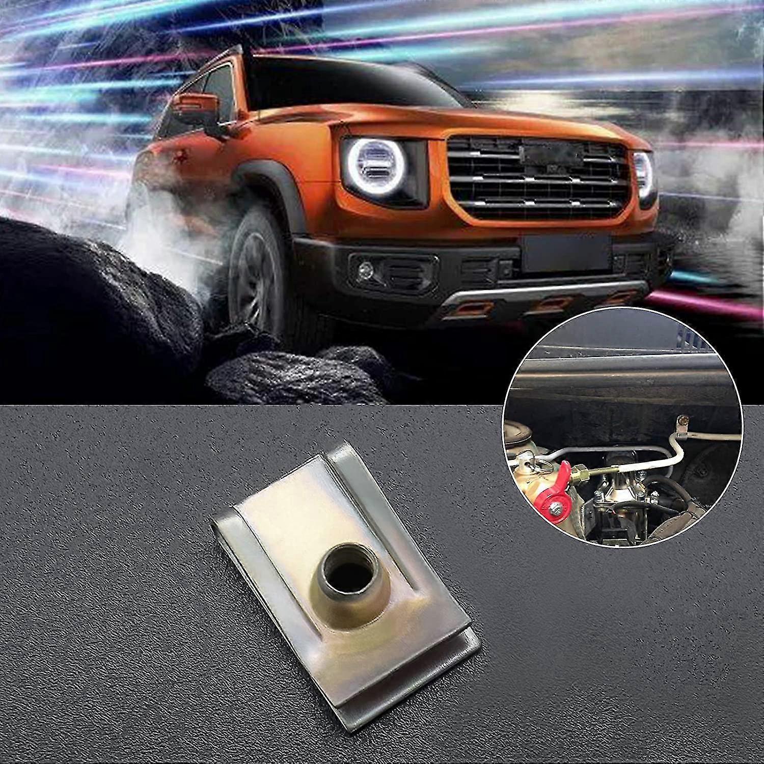 20pcs M6 Chimney U Nut Spire Clips Speed Fasteners Metal Bumper U Clips ...