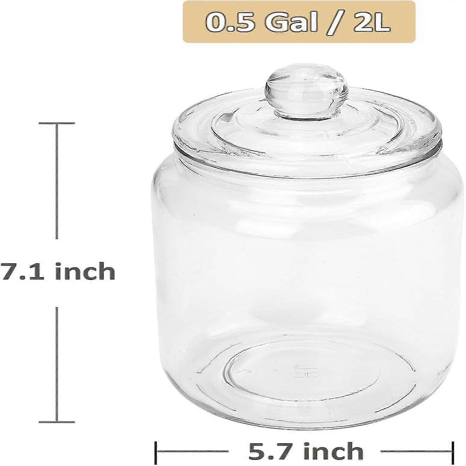 Clear Glass Laundry Jar Glass Jar Jar Storage 2L Universal Glass ...