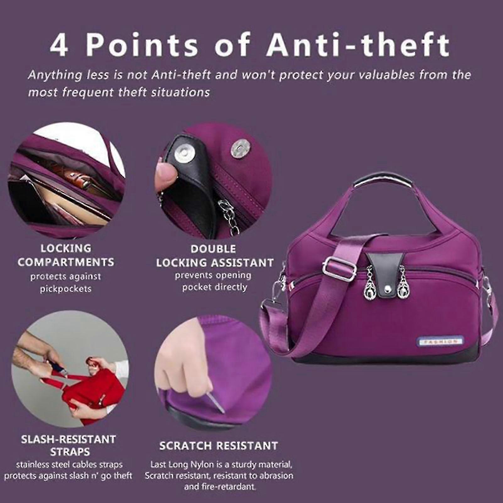 Large Capacity Waterproof & Anti-theft Fashion Handbag Women Shoulder ...