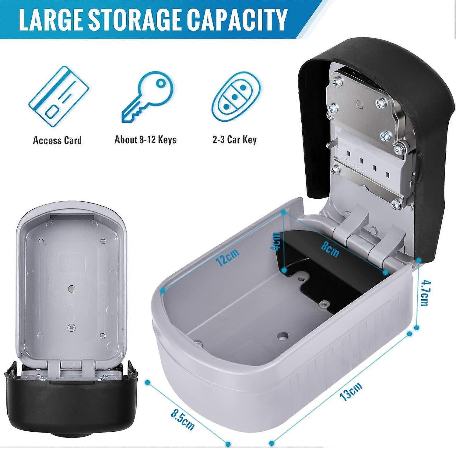 Security key [new generation] large outdoor key box 4-digit password ...