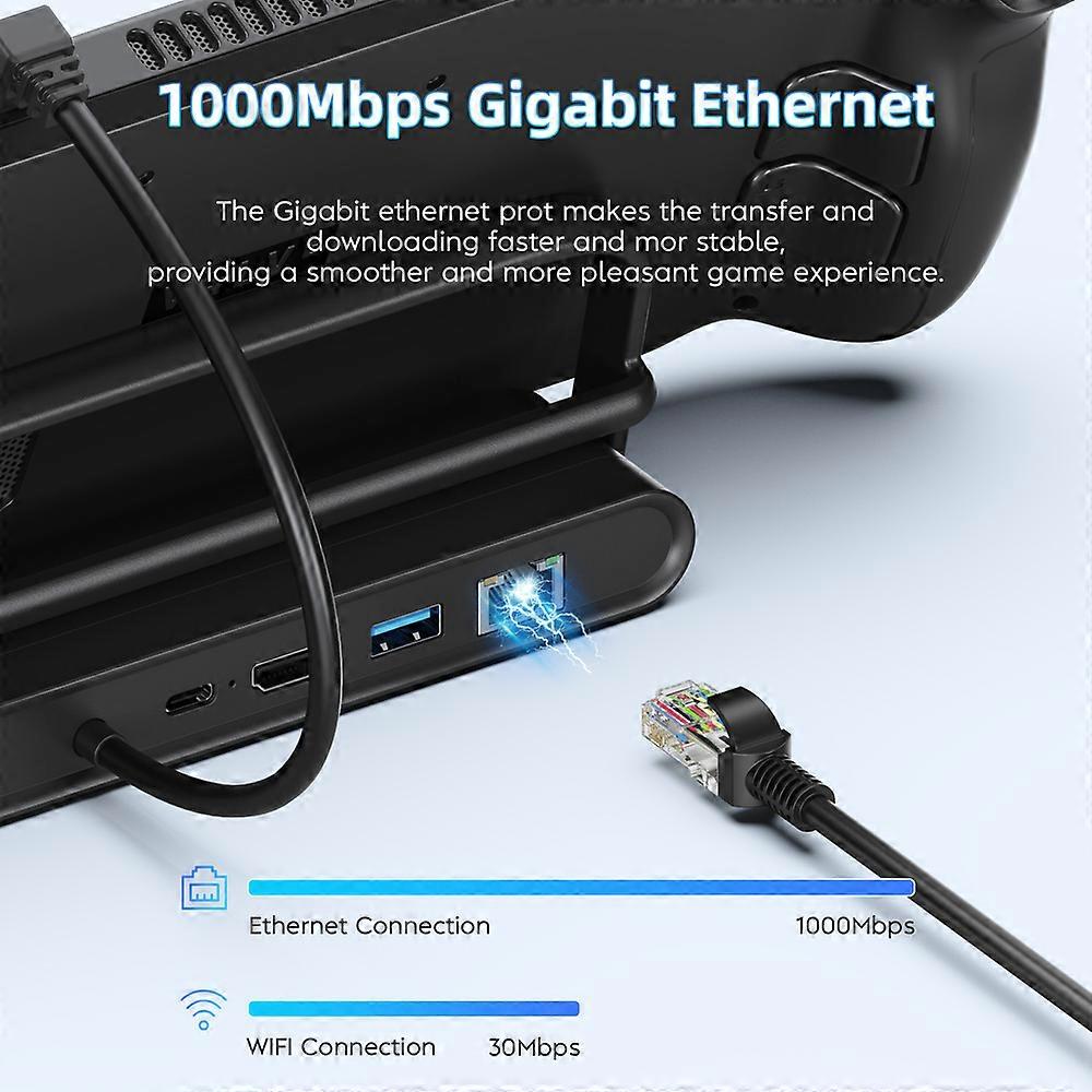 Steam Deck Docking Station TV Base Stand 4K 6 In 1 Hub Holder Dock 60Hz ...