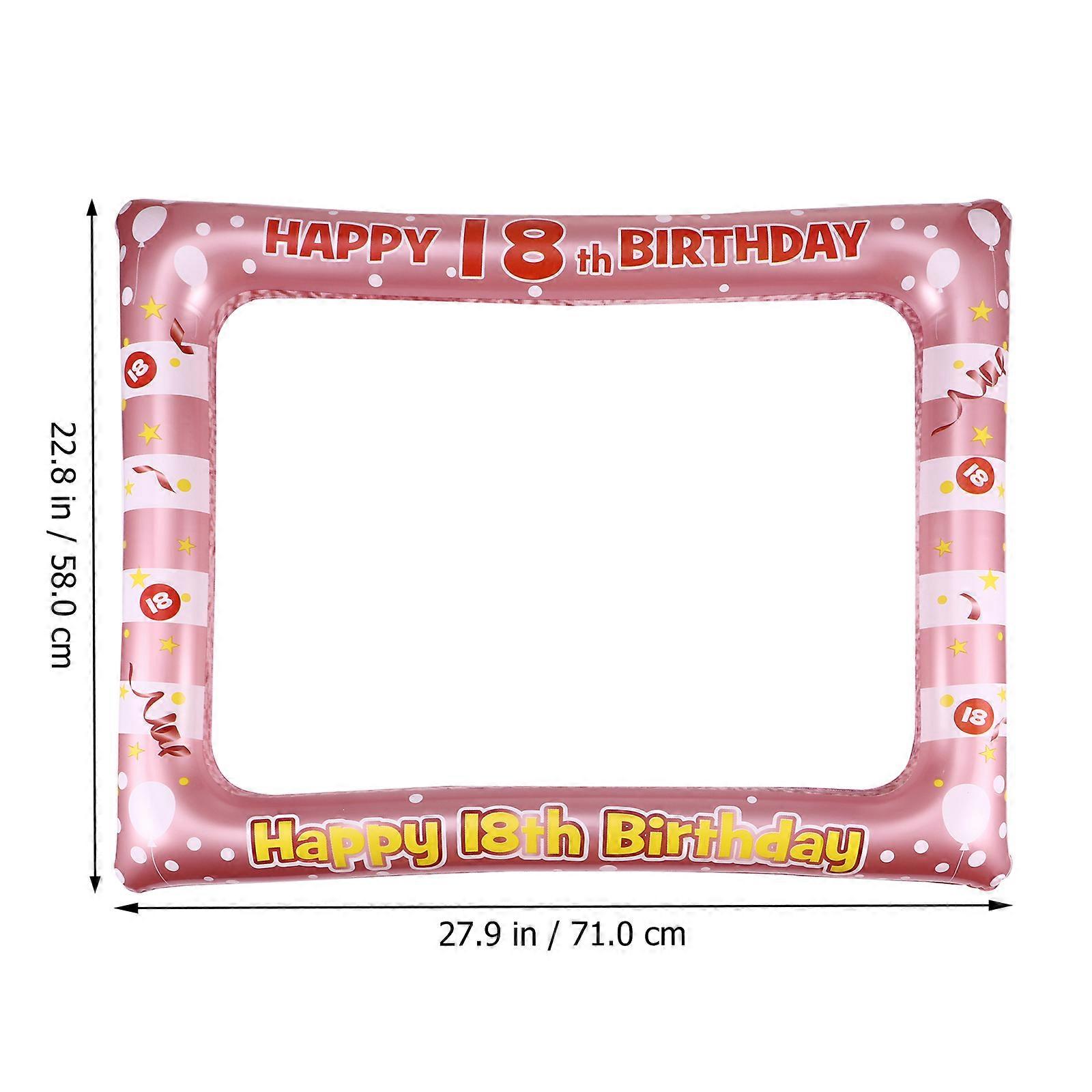 Ornament Frames Birthday Party Photo Prop 18th Photo Frame 18th ...