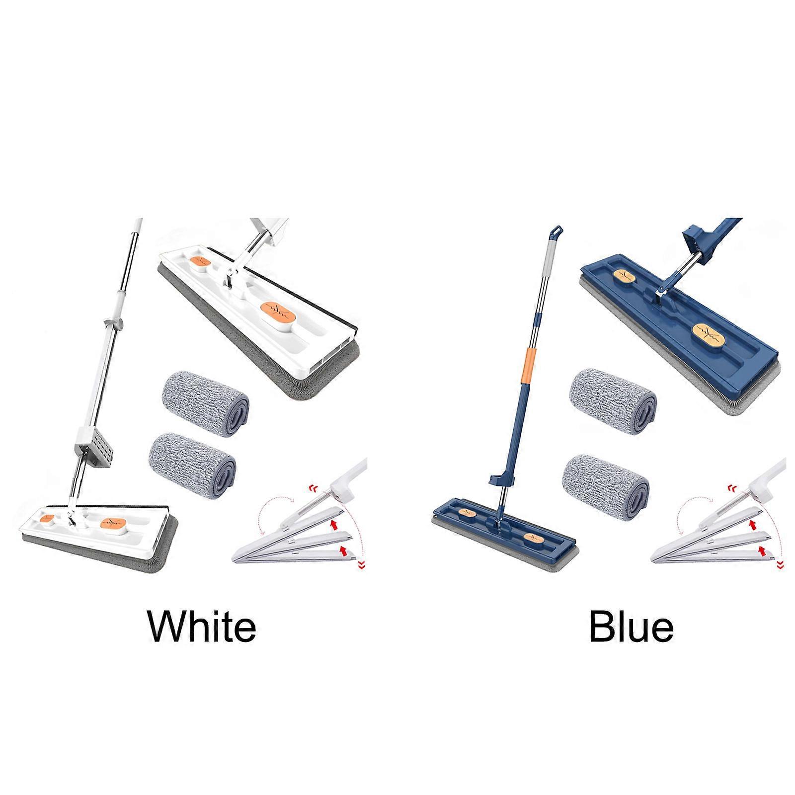 Large Surface Microfiber Flat Mop, Wall Cleaning Mop with Long Handle ...