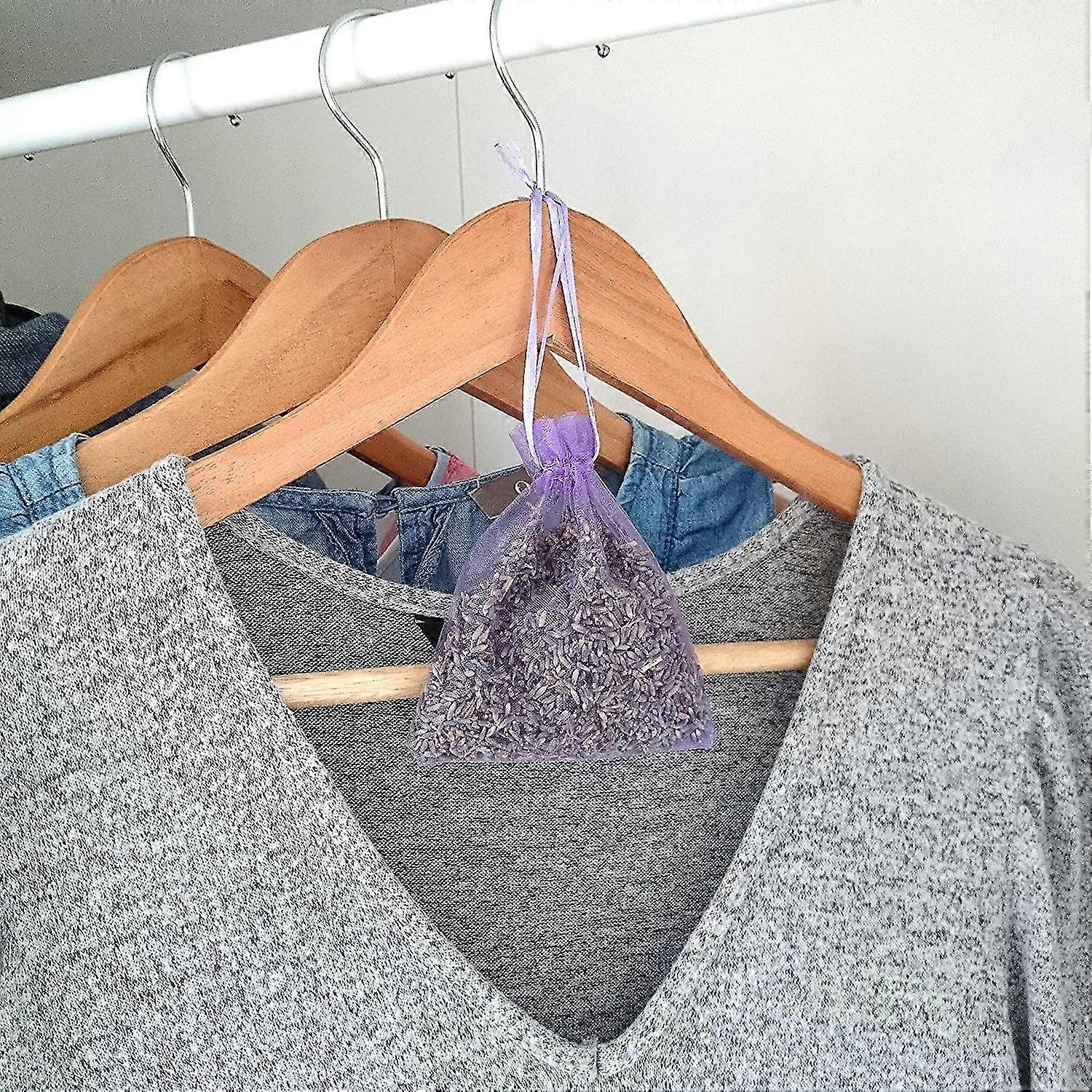 6 Scented Lavender Sachets, Dried Lavender, Scent Sachet For Wardrobe ...