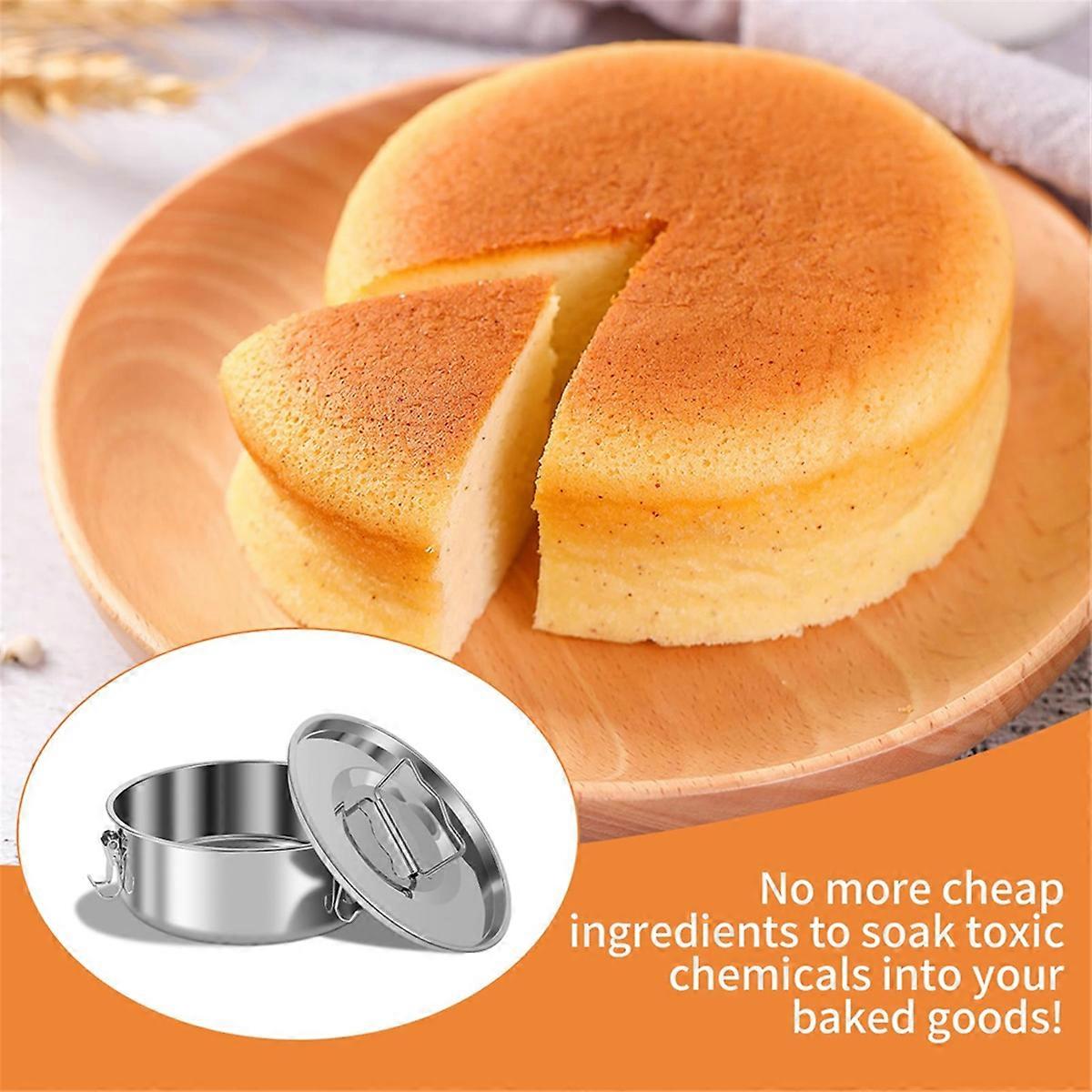 Stainless Steel Flan Pan for Baking 1.5QT Flan Pan Mold with Lid ...