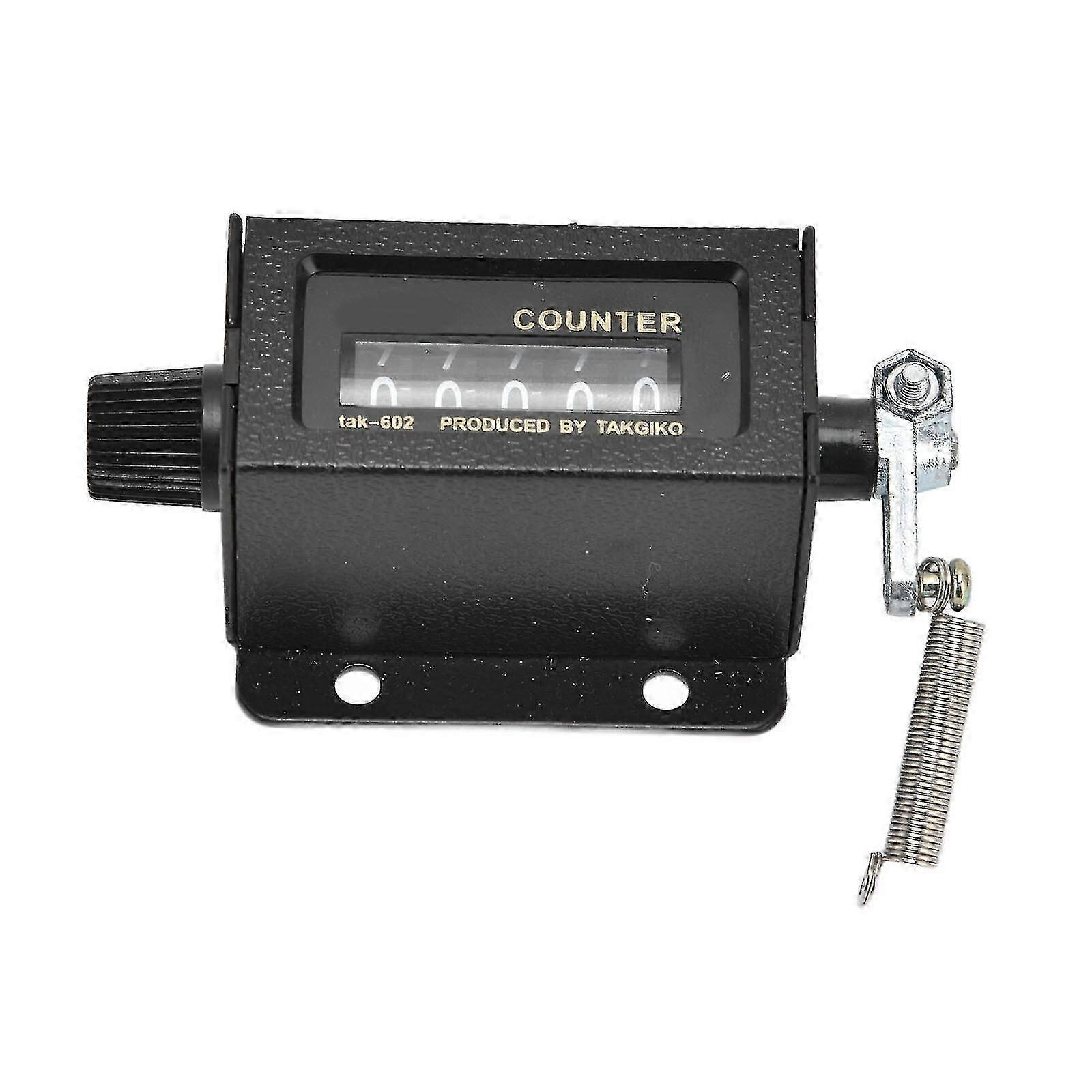 Mechanical Counter, 5 Digit Counter 0-99999 Manual Mechanical Reset ...