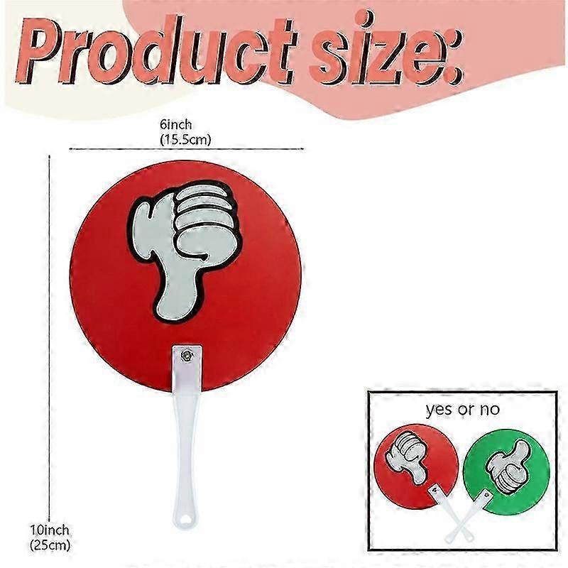 10 Pack Thumb Thumbs Down Classroom Voting Paddles Small Group ...