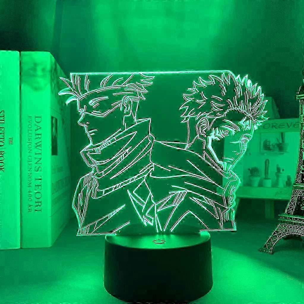 SBSG 3D Illusion Jujutsu Kaisen LED Anime Lamp 16 Colors Change Remote ...