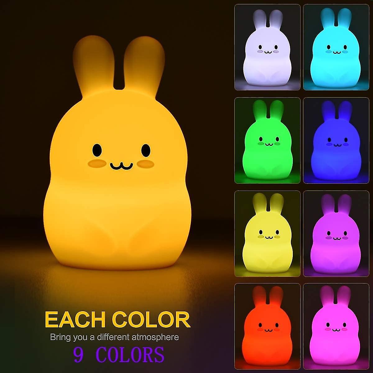 Rabbit Baby Night Led Light , Multi-color Lights - Adjustable ...