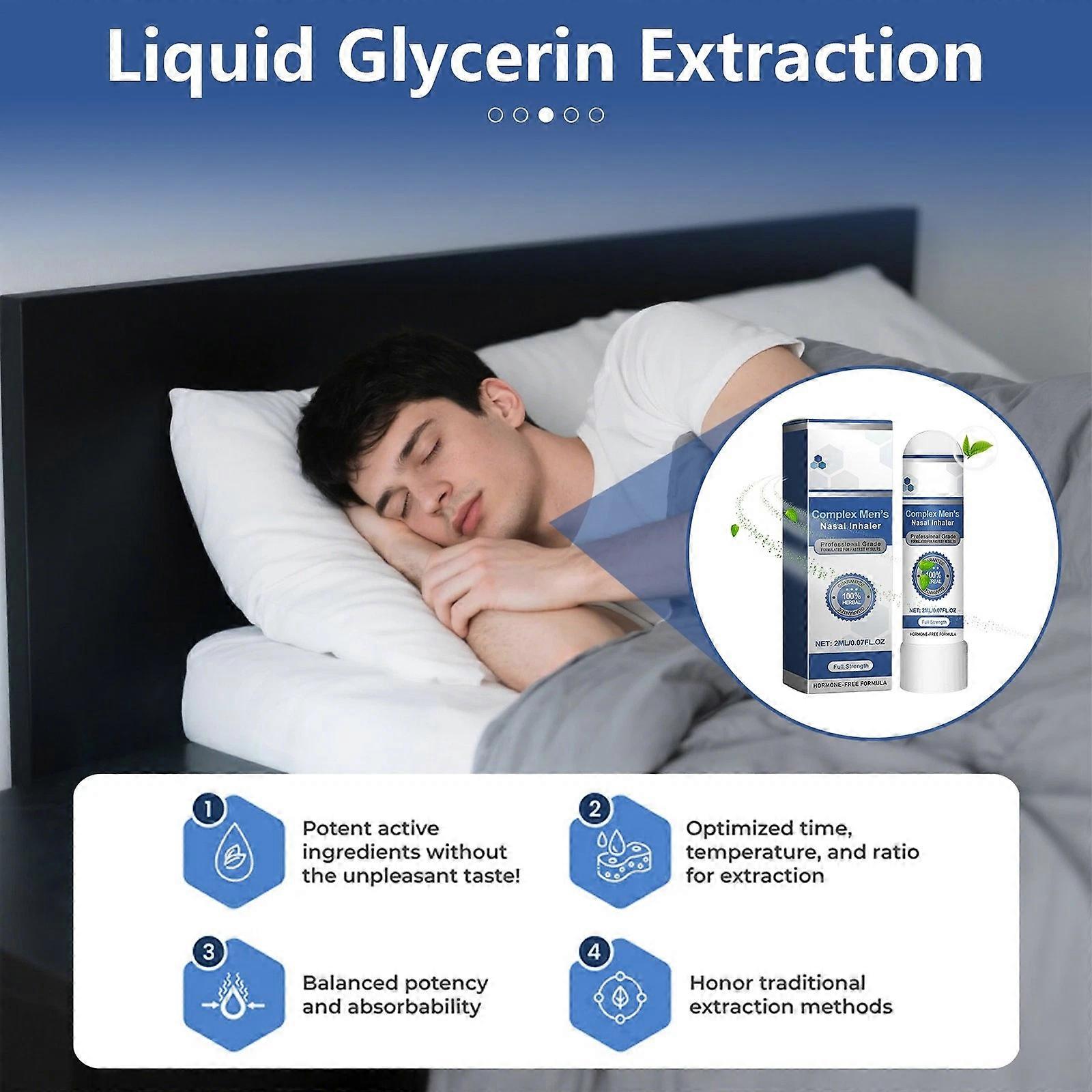 Mens Energy Boosting Nasal Suction Stick Natural Safe Formulation for ...