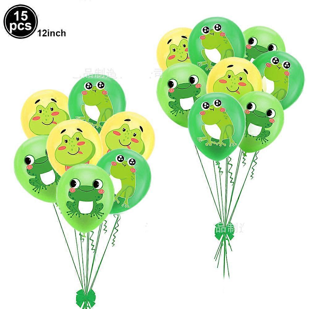 Frog Birthday Party Decorations Happy Birthady Banner Balloons ...