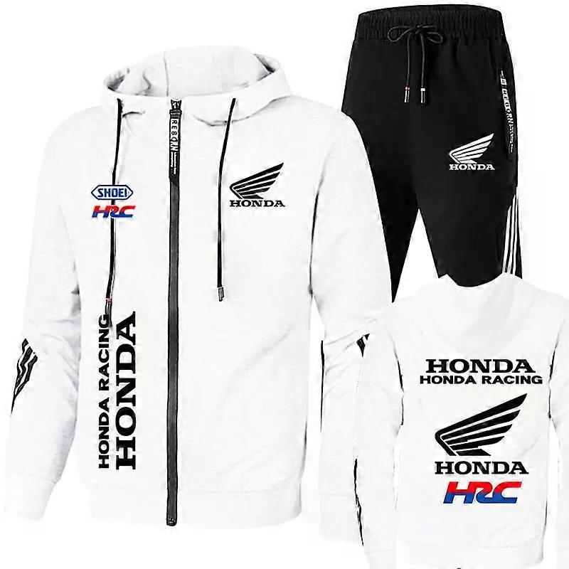 Honda racing car men's sets leisure outdoor sports zipper hoodie ...