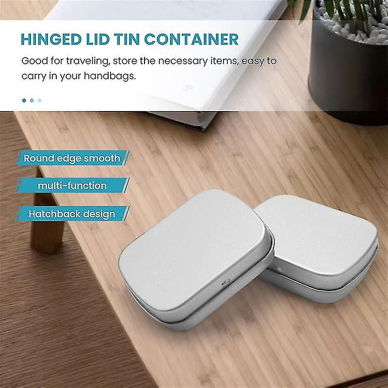 Metal Containers-12 Pack Metal Tin Box Mini Portable Box Containers For ...
