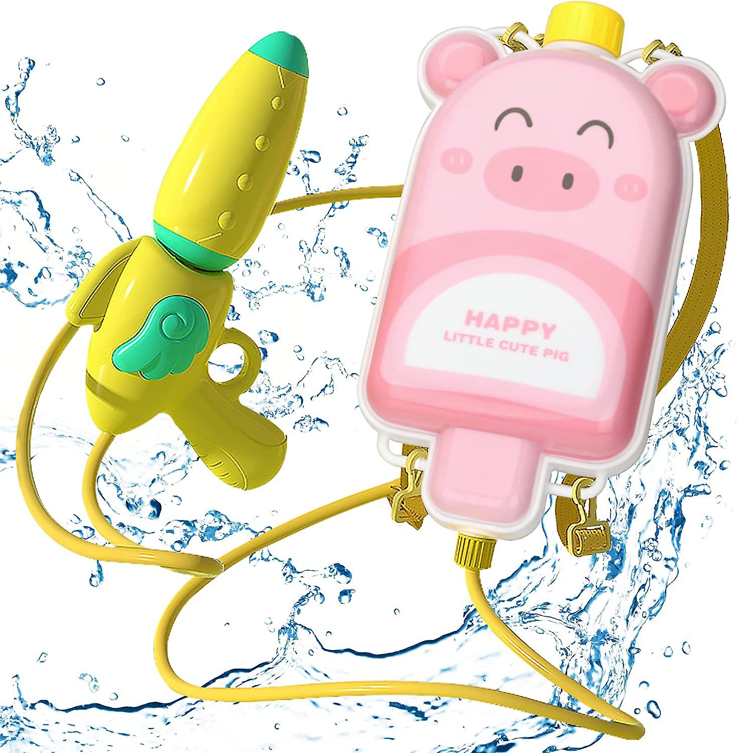 Water Gun Backpack Blaster Nozzle Water Pistols With 1500ml Water Tank ...