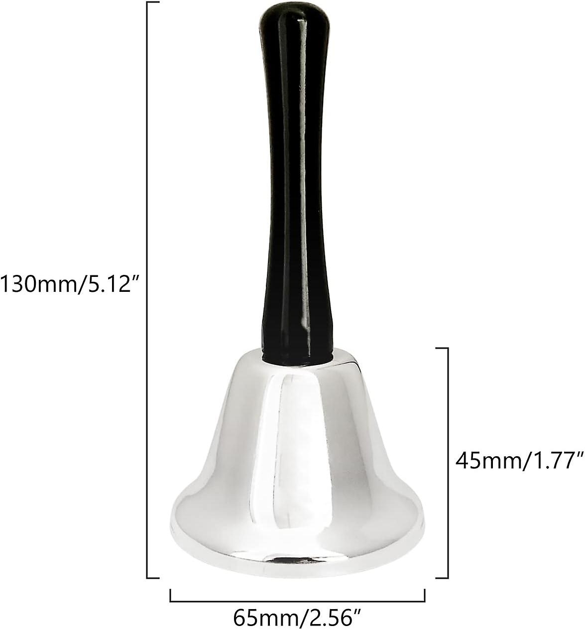 2 Pack Hand Bell - Silver Call Bell With Handle - Call For Pets ...